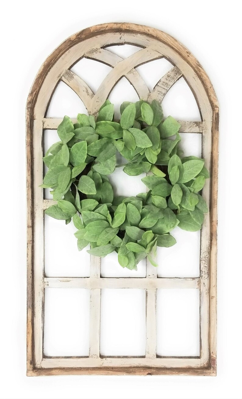 Farmhouse Wooden Wall Window Arch The Paradise Fields Large | Etsy