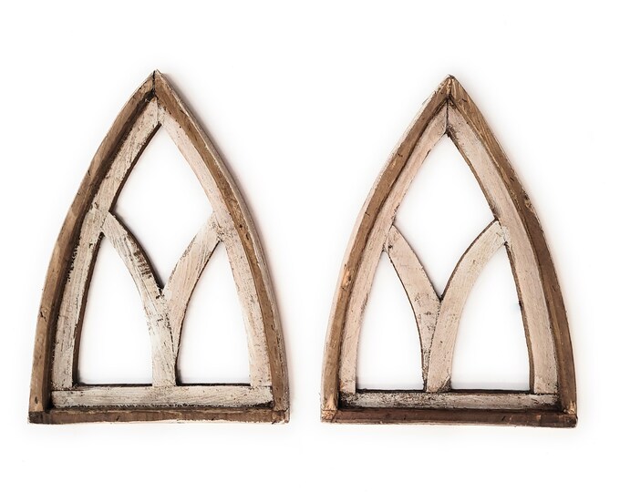 Mini Cathedral Wood Window the Mini Cathedral 2 Colors Buy 1 or A Set ...
