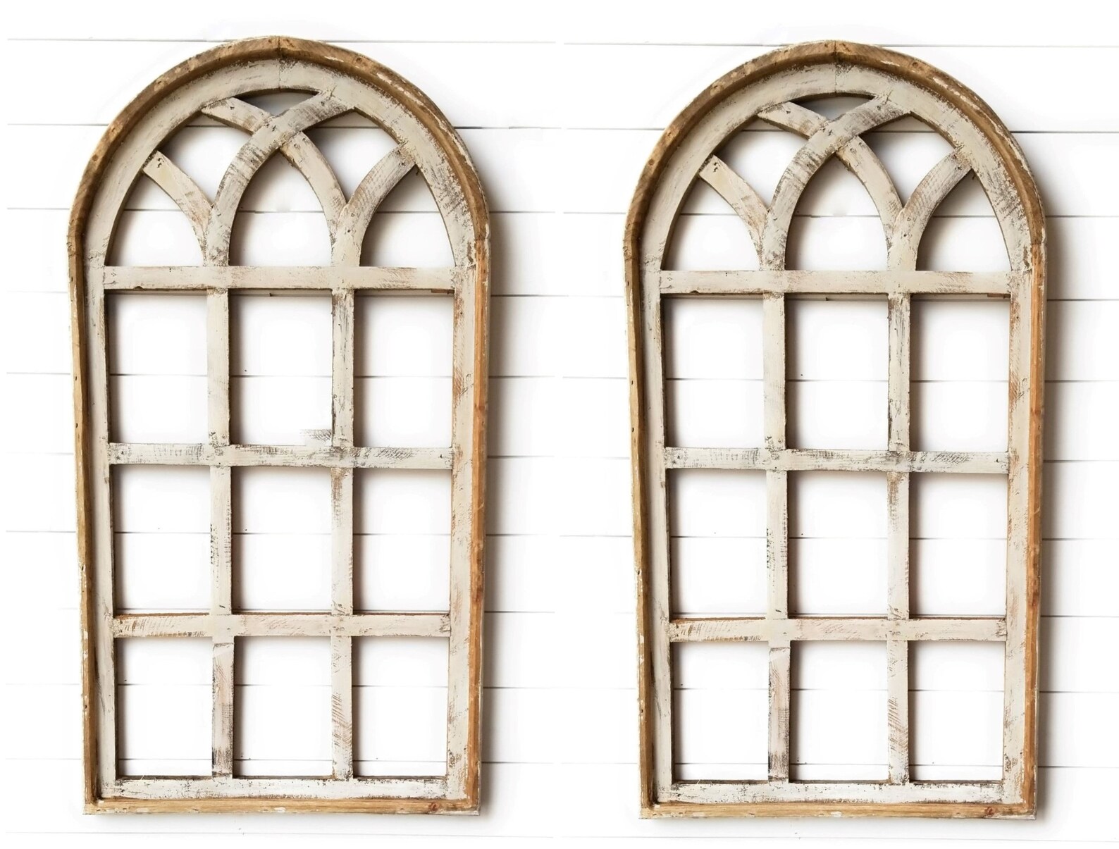 Farmhouse Wooden Wall Window Arch the Paradise Fields Large | Etsy