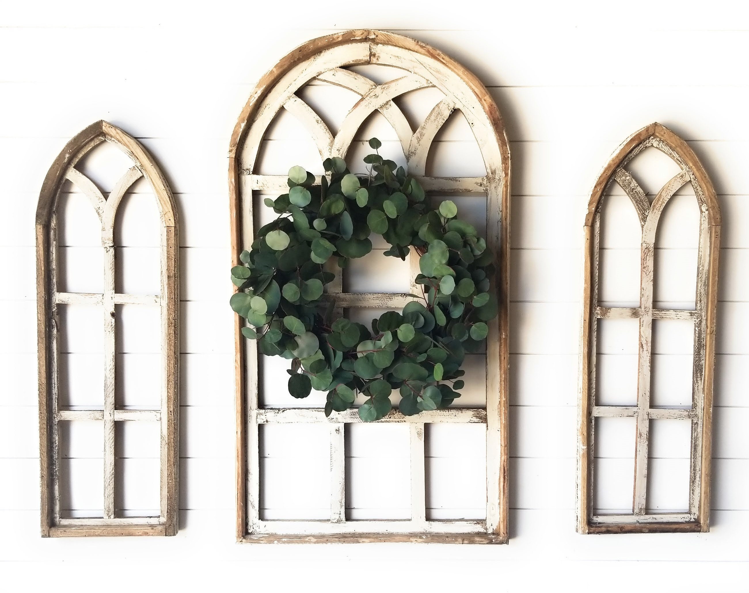 Set of 3 Farmhouse Wooden Paradise Window Collection the - Etsy