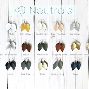 Pink Poppy Leopard Premium Leather Earrings, You Choose Single Pair OR ...