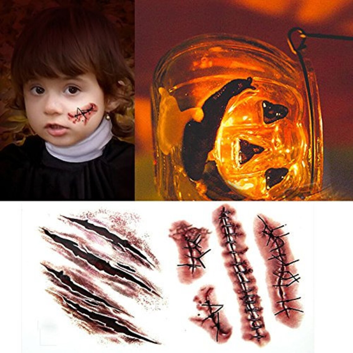 Body Scar Tattoo Temporary Stickers 60 Designs - Etsy