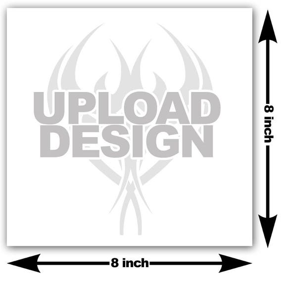 8x8 Inch Image or Logo as Custom Temporary Tattoo Upload | Etsy Canada
