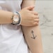 Anchor Temporary Tattoo - Etsy