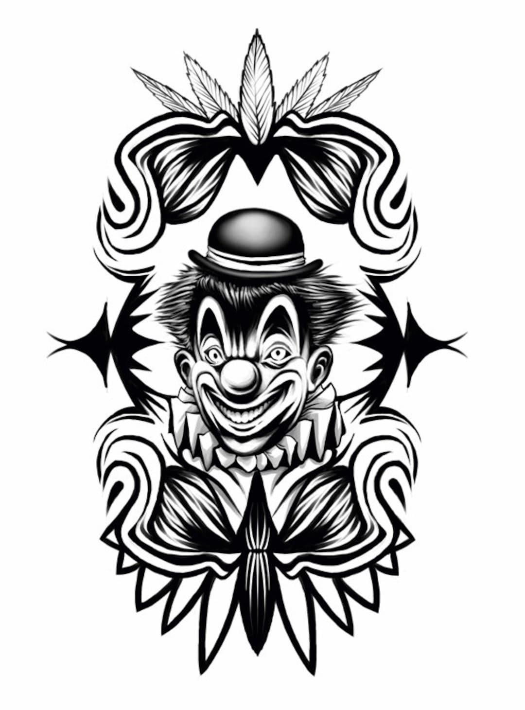 Jester Face Tattoo Designs