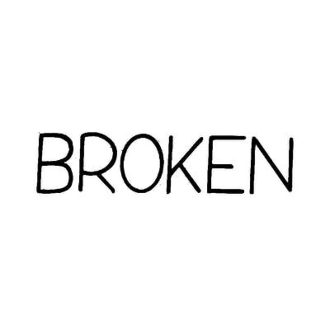 Broken Word Temporary Tattoo Etsy Canada