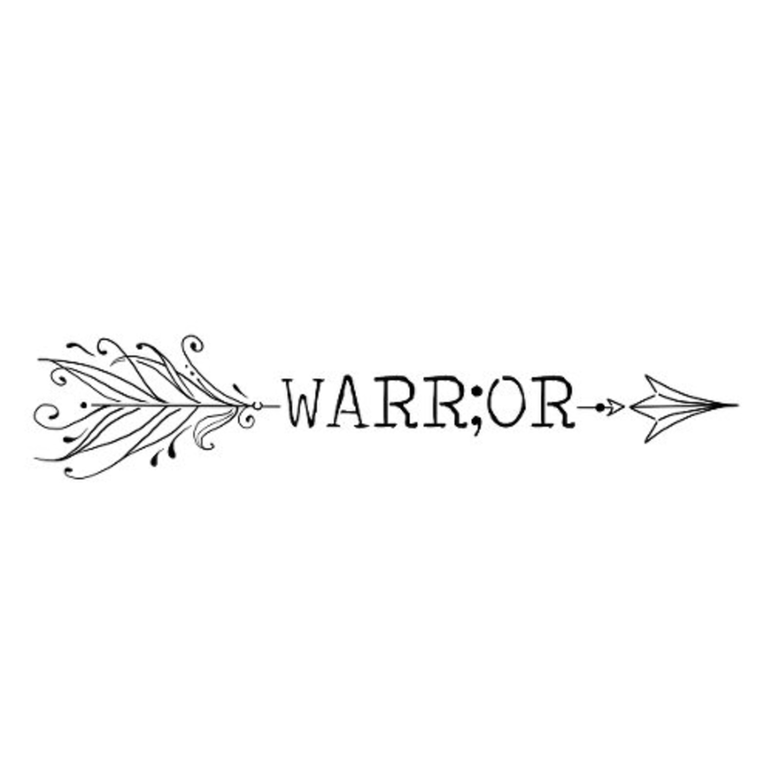 Warrior Arrow Temporary Tattoo - Etsy