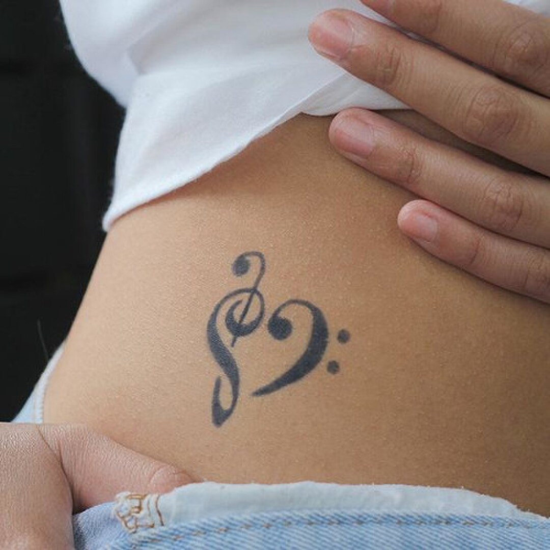Music Temporary Tattoo Fake Tattoos - Etsy