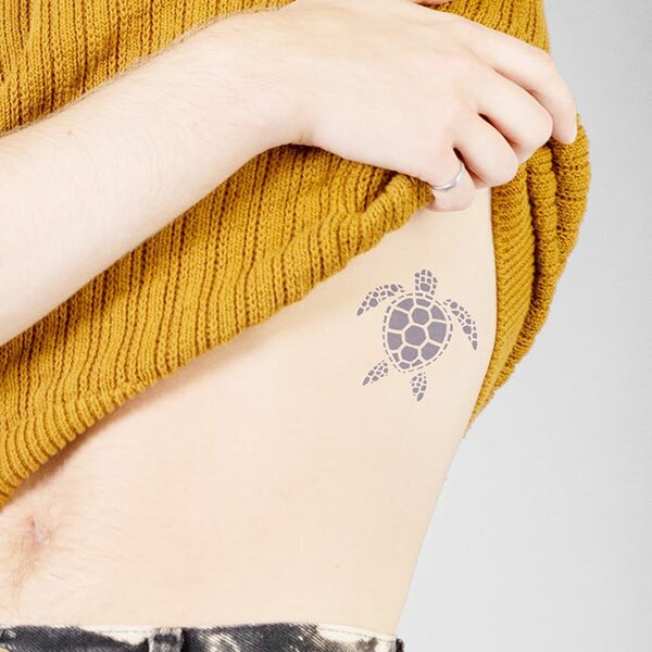 Turtle Tattoo - Etsy