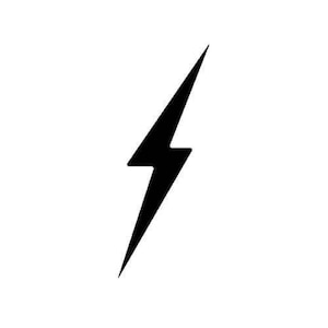 Lightning Bolt Temporary Tattoo Fake Tattoos - Etsy