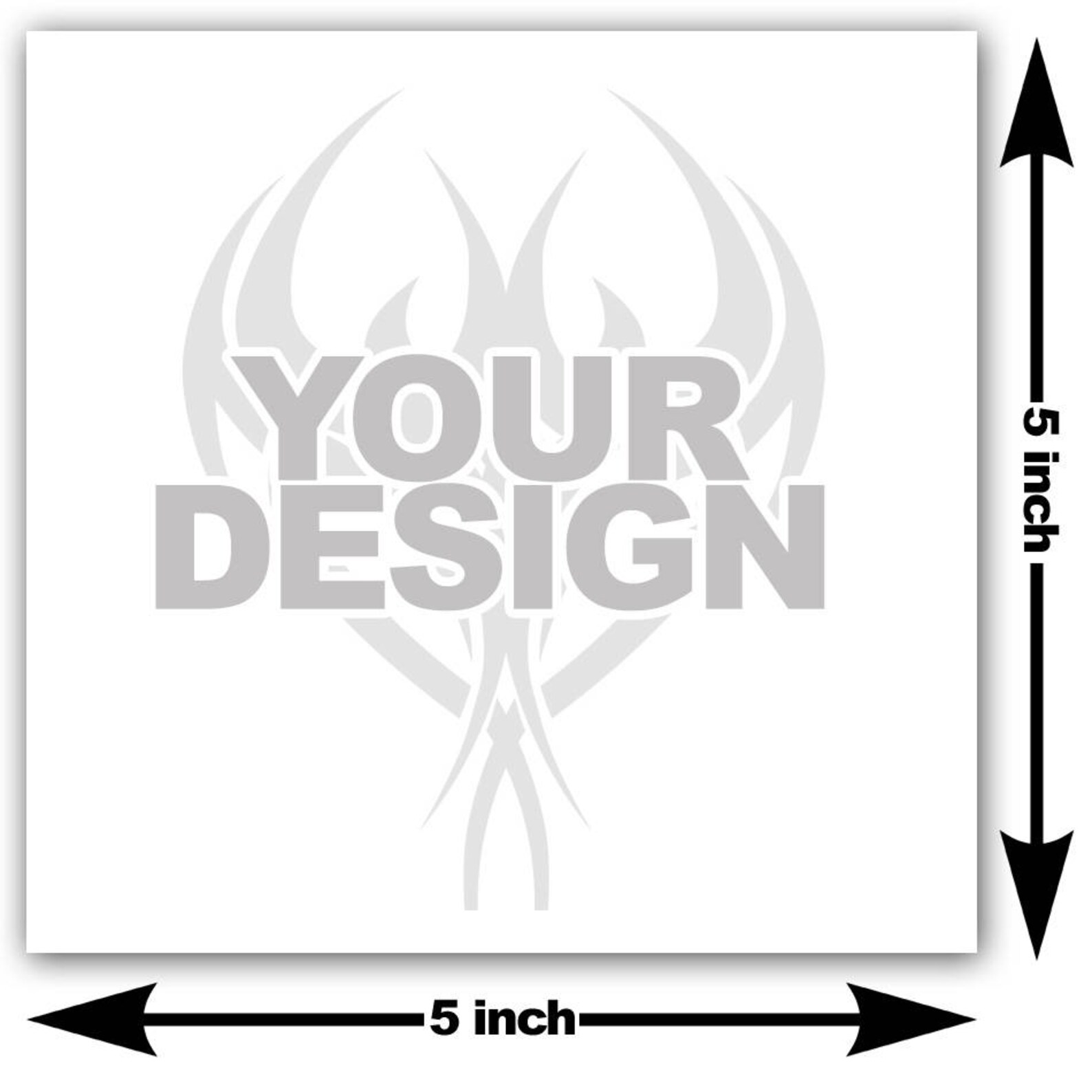 5x5 Inch Image or Logo as Custom Temporary Tattoo Upload - Etsy