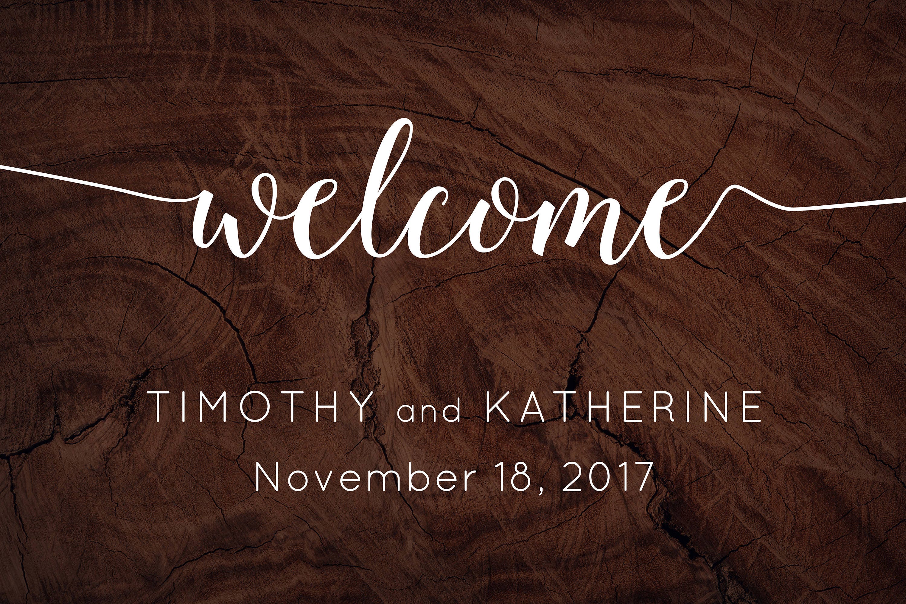 PRINTABLE Personalized Rustic Barnboard Wood Welcome Bienvenue Wedding ...