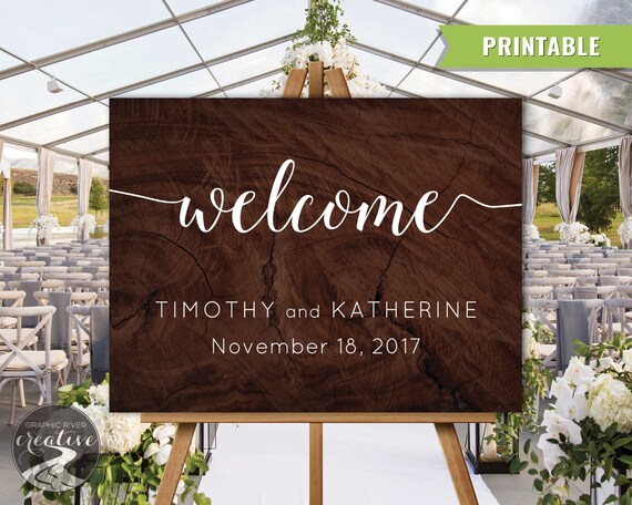 PRINTABLE Personalized Rustic Barnboard Wood Welcome Bienvenue | Etsy