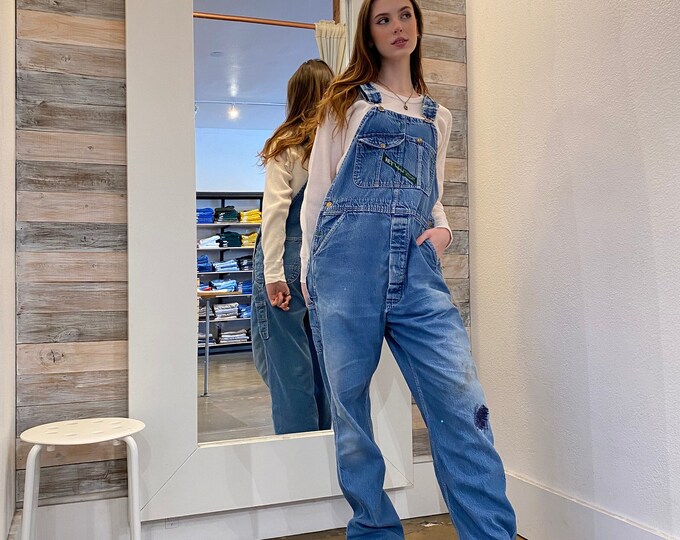 Key Imperial Overalls 90s Vintage Denim Dungarees - Etsy