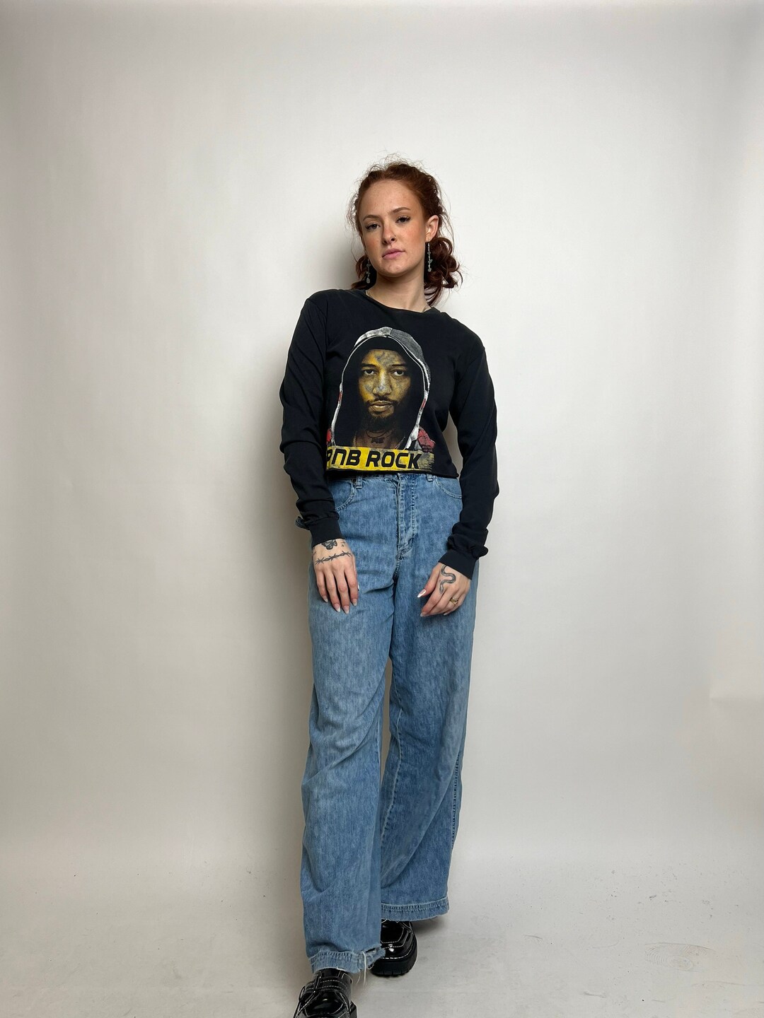 PNB Rock Crop Top Vintage Look T-shirt - Etsy