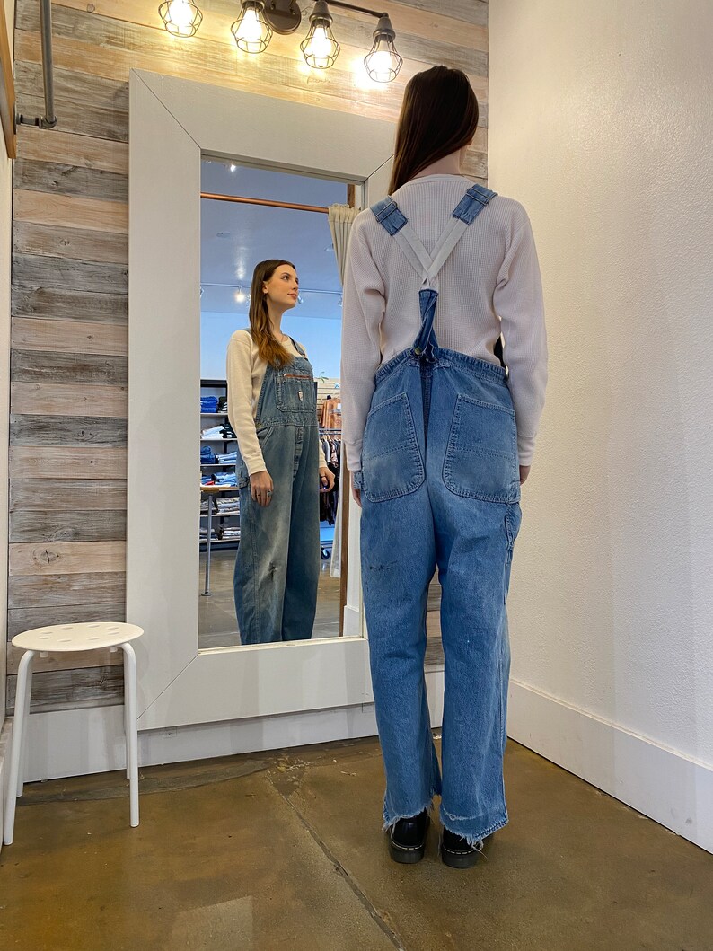 Pointer Denim Overalls 90s Vintage Blue Jean Bib Dungarees - Etsy