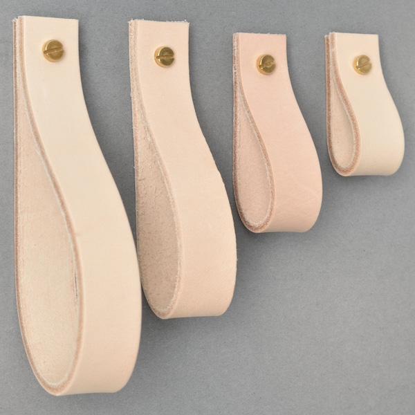 Leather Cabinet Pulls - Etsy