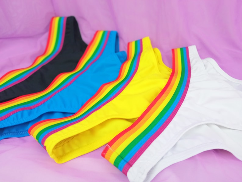 Gay Panties Gay Bikini Pride Panties Gay Underwear Male Etsy