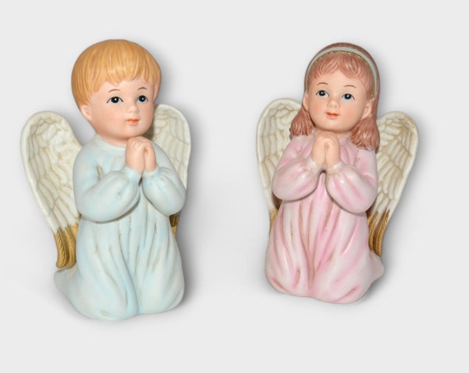 Vintage Homco "precious Prayers" Angel Figurines (8) Home Interiors ...