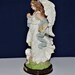 Vintage Premier Collection Angel Resin Figurine on a Stained Wood Base ...