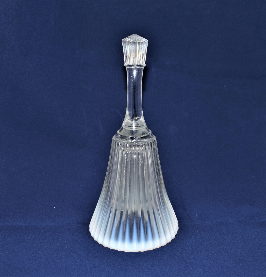 Vintage Fenton French Opalescent Glass Bell ~ 7" 1/2" - Etsy