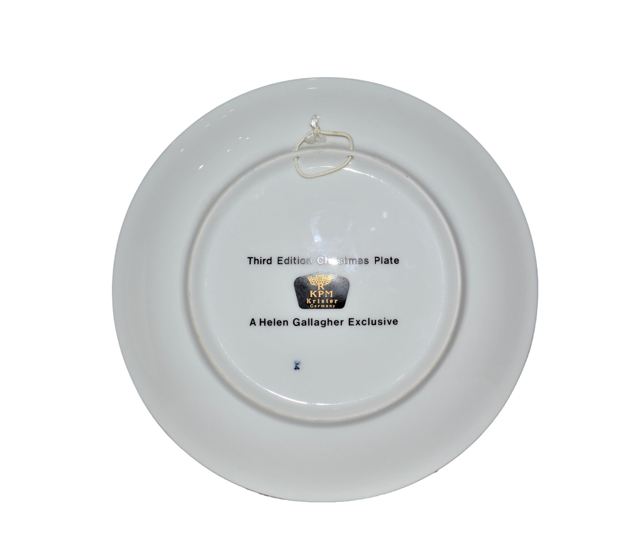 RKPM Krister Germany 1974 3rd Edition Christmas Plate A Helen Gallagher ...