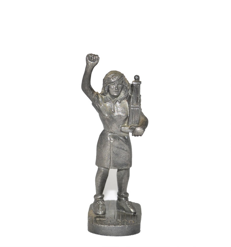 Vintage 1980 Brunswick Century Series Bowling Miniature Pewter Figures ...