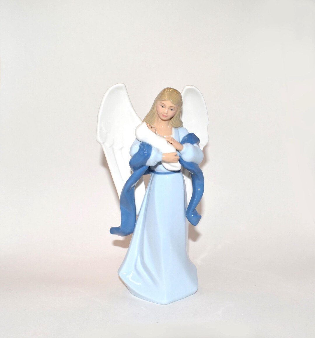 Hallmark "angelina" Angel With Child Figurine HMK LIC - Etsy