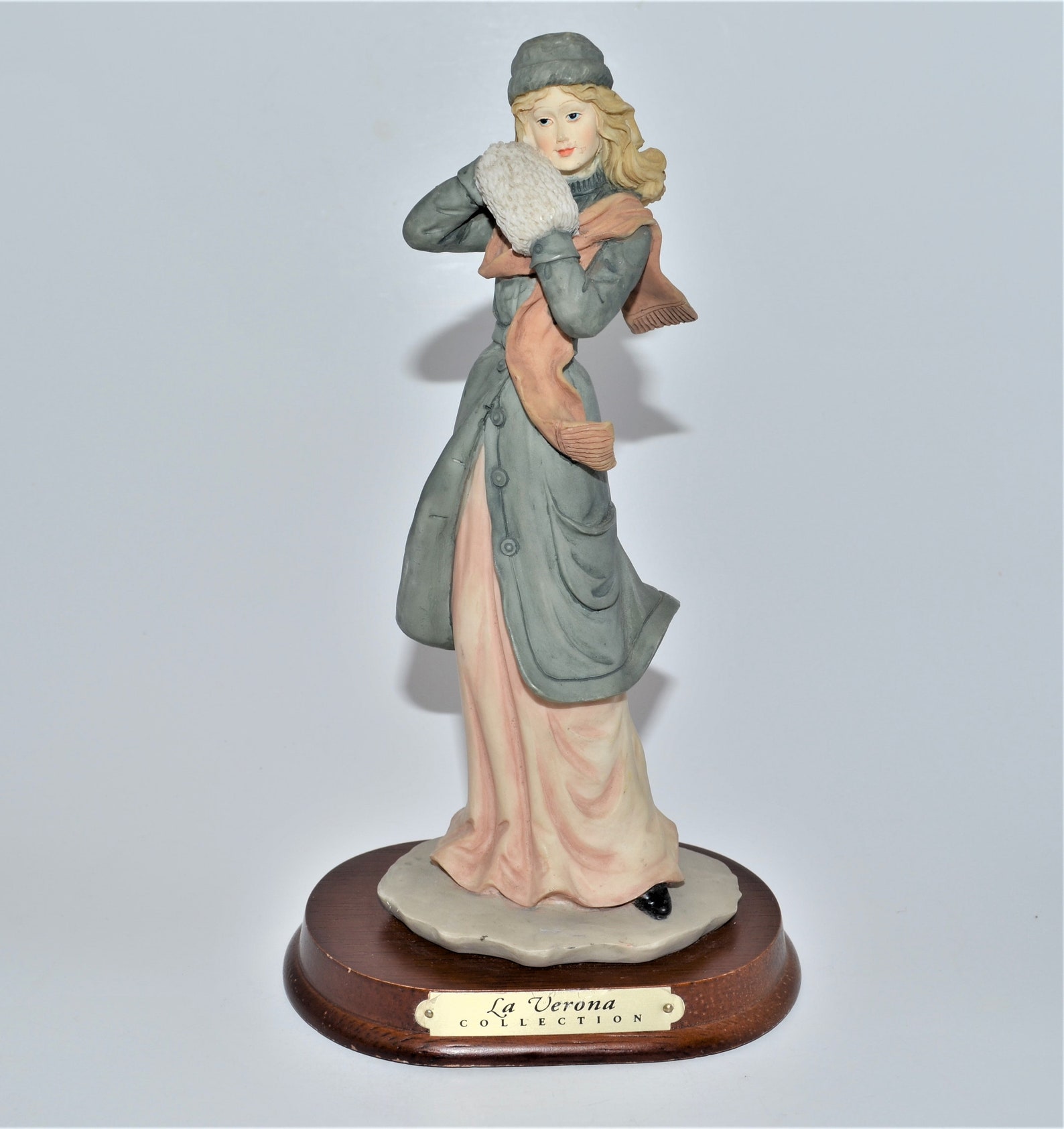 La Verona Collection Figurine Edwardian Young Lady With Muff - Etsy