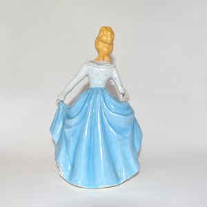 Vintage Victorian Lady Dancing Curtsey Collection Figurine Polka Dot ...