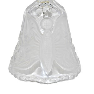 West Germany Price Creation Cut Crystal Glass Butterfly Bell, Heavy ...