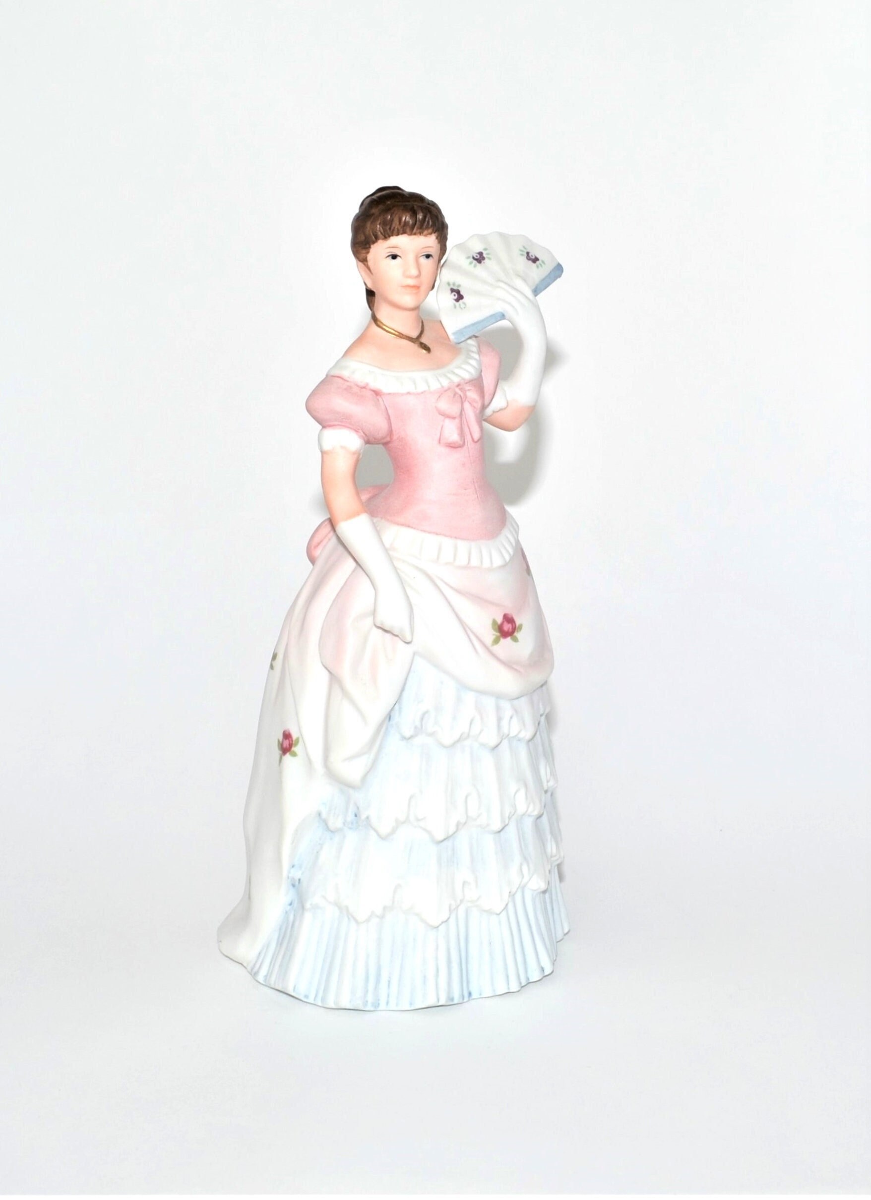 Vintage Homco 1980s Porcelain Collectible Figurine Victorian Lady ...