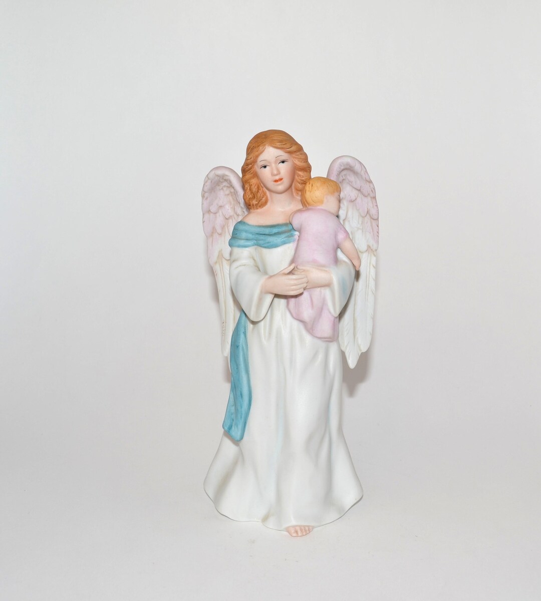 1980s Homco Porcelain Collectible Figurine - Angel With Baby #1434 - Etsy