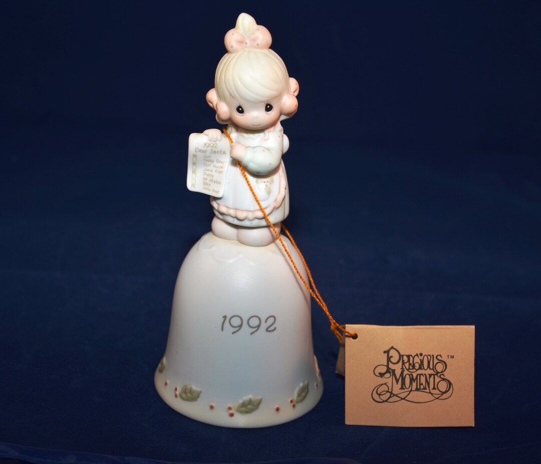 Vintage Enesco Precious Moments 1992 Porcelain Collectible Bell "but ...