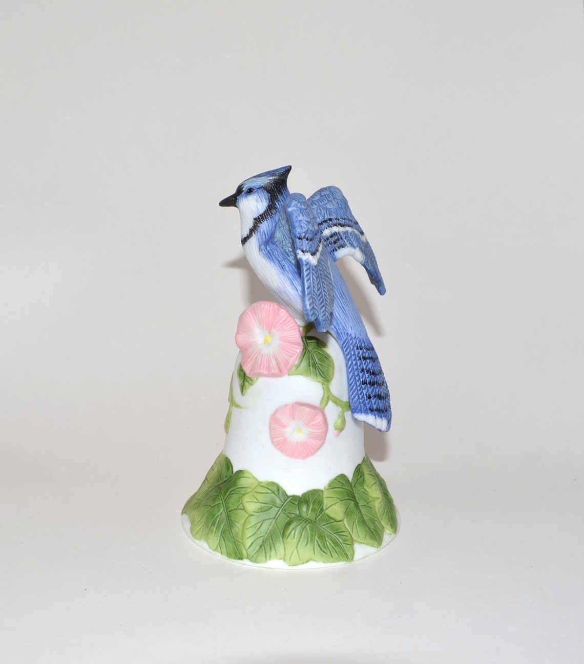 Avon Vintage 2001 Porcelain Bluejay & Spring Blossom Bell Collector Bell - Etsy
