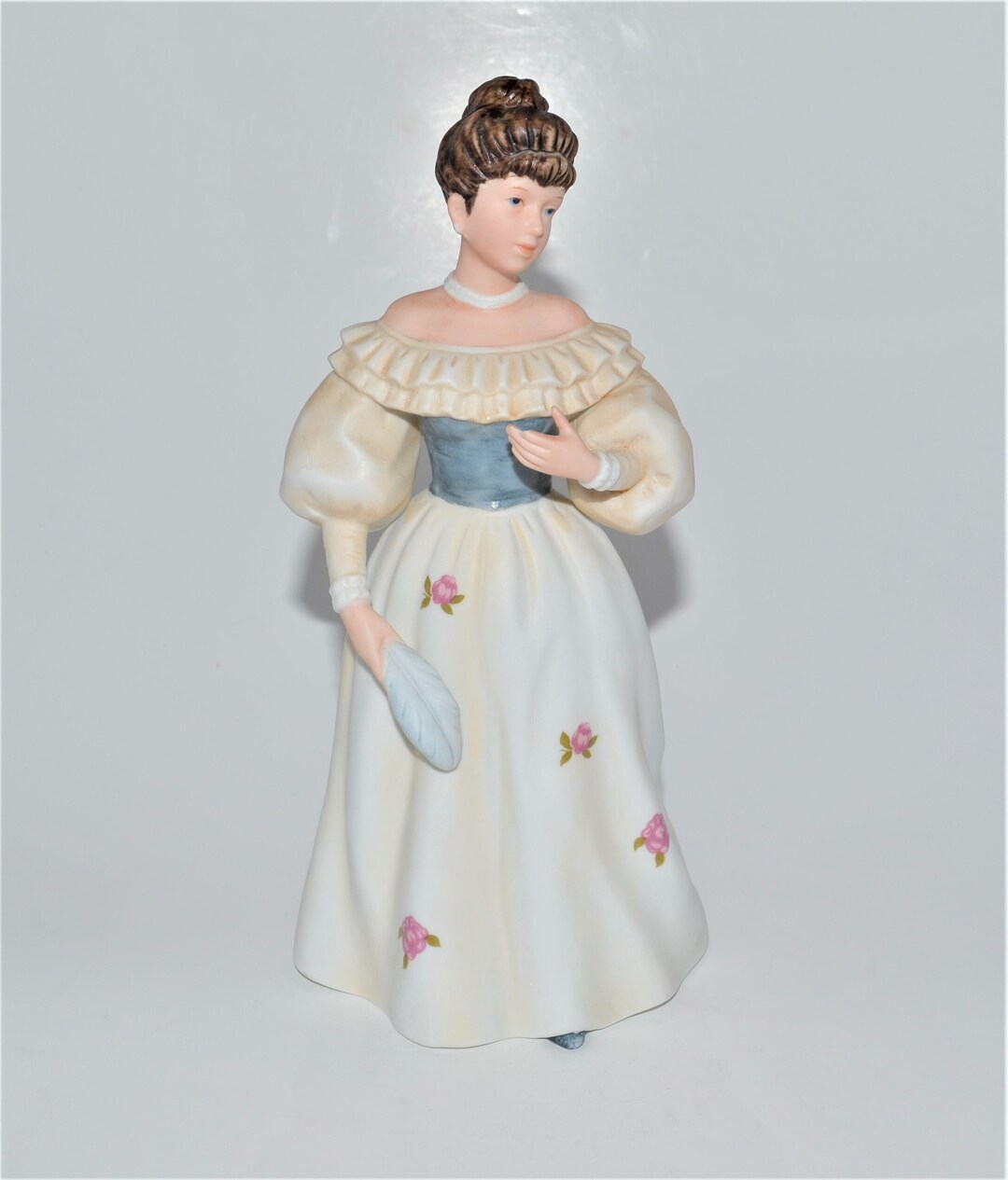 Vintage Homco 1980s Porcelain Collectible Figurine Victorian Lady ...