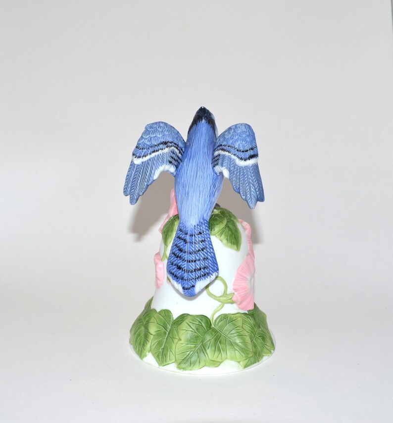 Avon Vintage 2001 Porcelain Bluejay & Spring Blossom Bell Collector ...