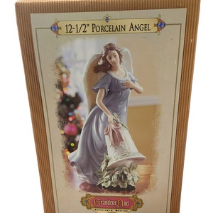 O'well Grandeur Noel Collector's Edition Porcelain Angel With Bell 12 1 ...