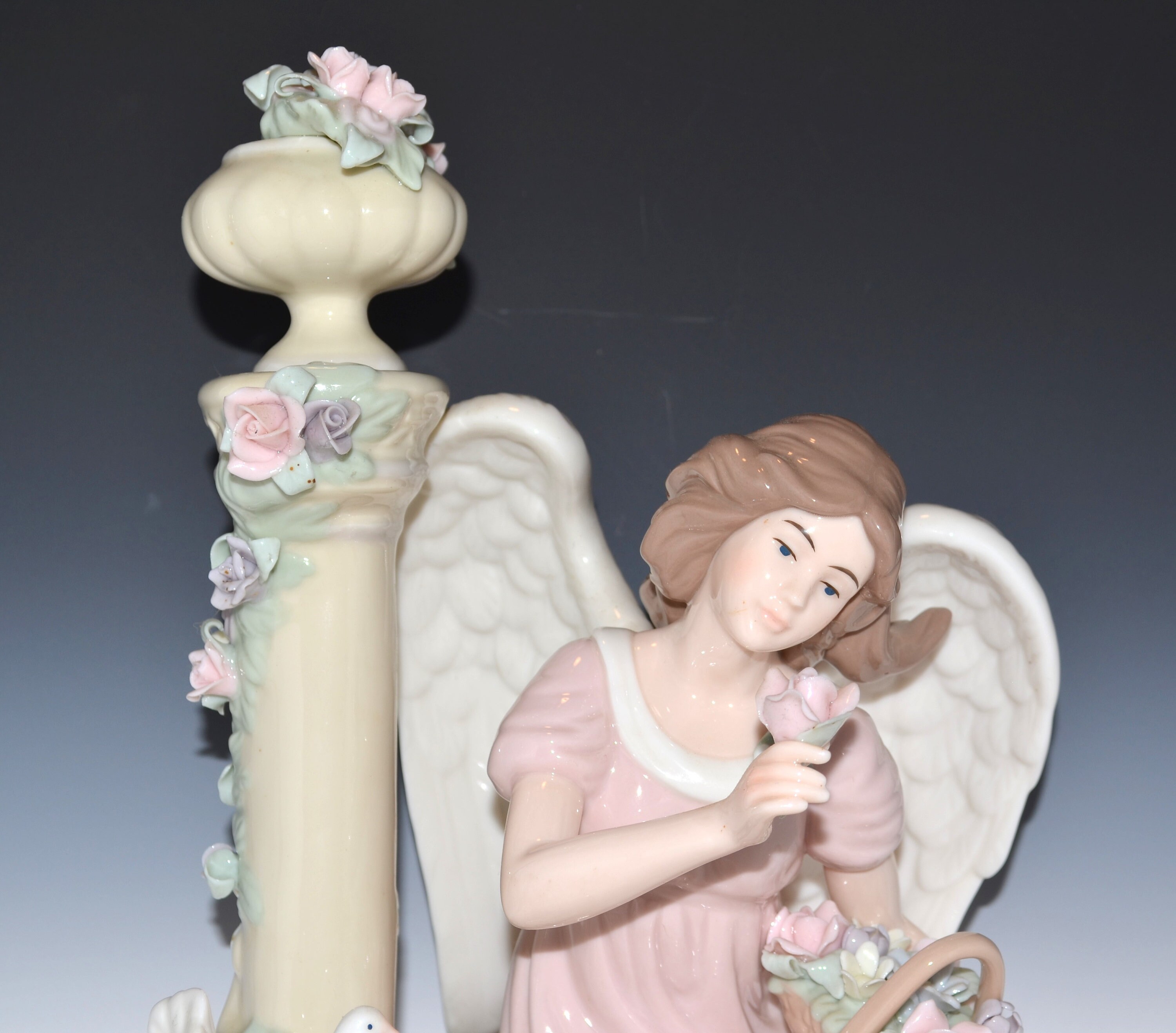 O'well Grandeur Noel Collector's Edition Porcelain Angel Sitting With ...