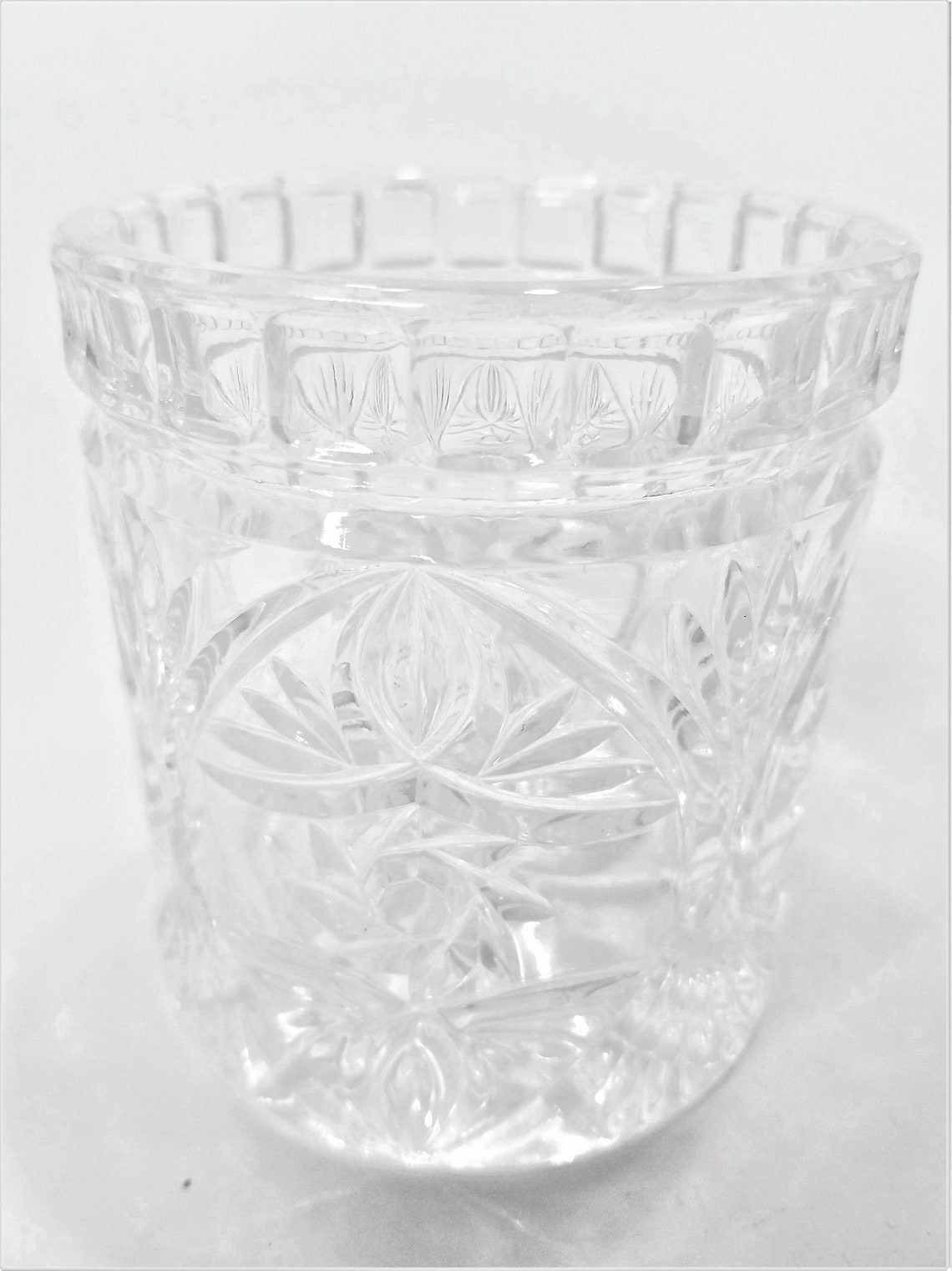 Crystal Clear Industries 24% Lead Crystal Jar - Edinburgh Pattern - Etsy