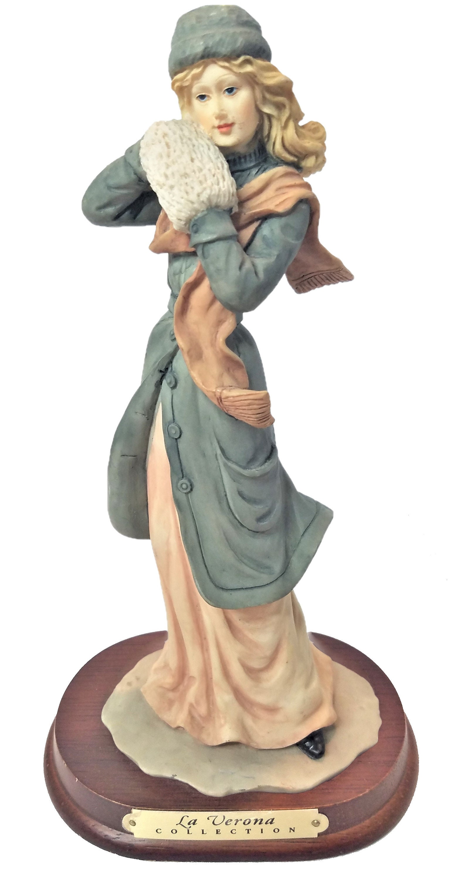 La Verona Collection Figurine Edwardian Young Lady With Muff - Etsy