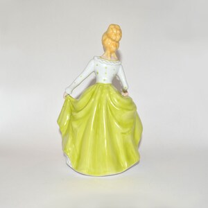 Vintage Victorian Lady Dancing Curtsey Collection Figurine Polka Dot ...