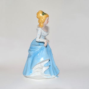 Vintage Victorian Lady Dancing Curtsey Collection Figurine Polka Dot ...