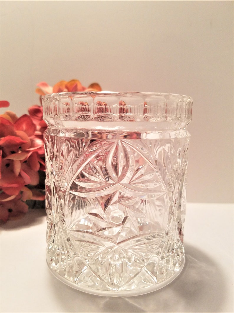 Crystal Clear Industries 24% Lead Crystal Jar Edinburgh Pattern - Etsy