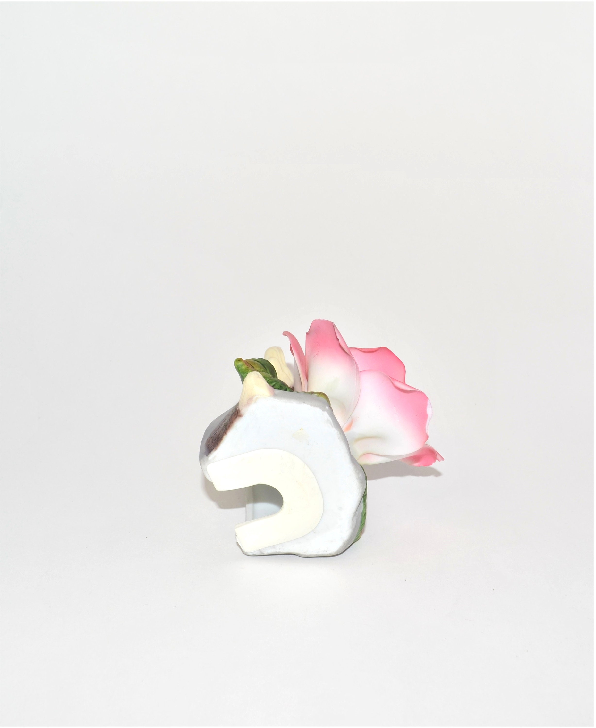 Porcelain Capodimonte Style Lighted Pink Rose Night Light - Etsy