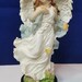 Vintage Premier Collection Angel Resin Figurine on a Stained Wood Base ...