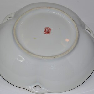 Vintage Noritake Morimura Blue Lusterware Dish With Hand Painted Fruit ...