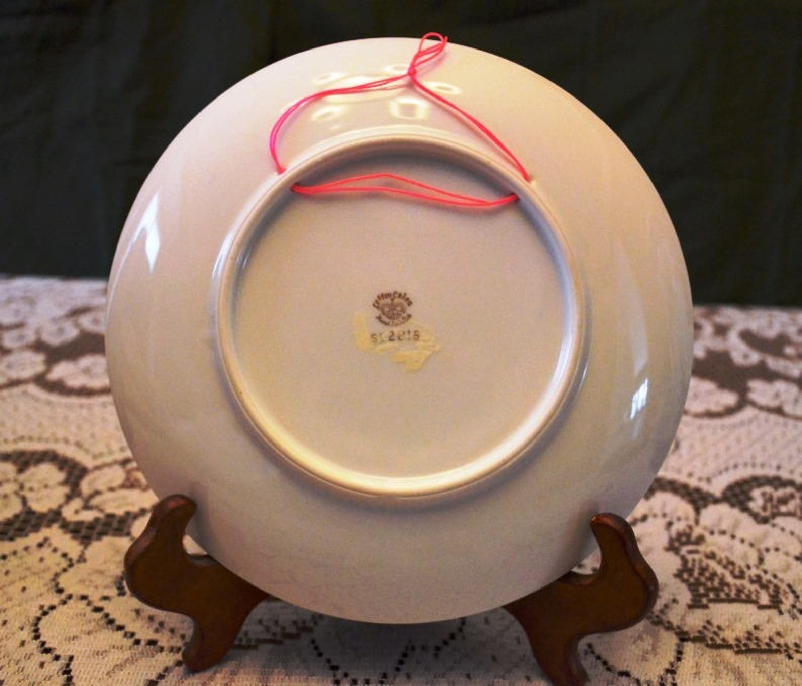 Vintage Lefton China Hand Painted Lavendar Blue With White Rose ...