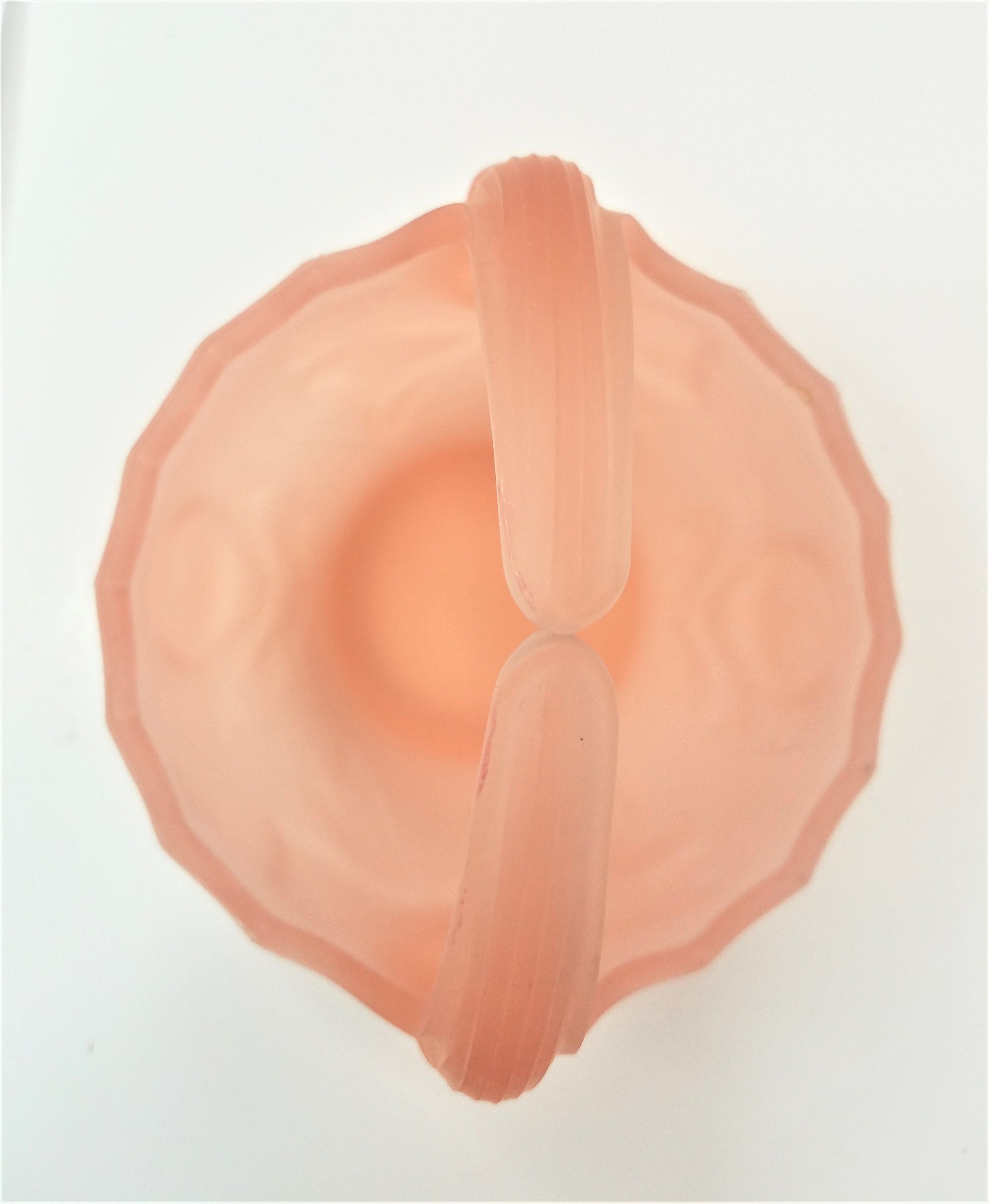 Vintage Lenox Imperial Pink Satin Glass Basket With Split Handle ...