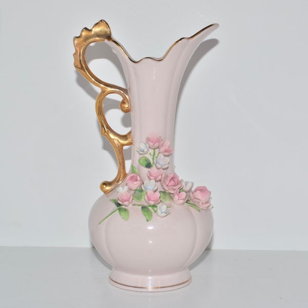 Pink Rose Pitcher - Etsy
